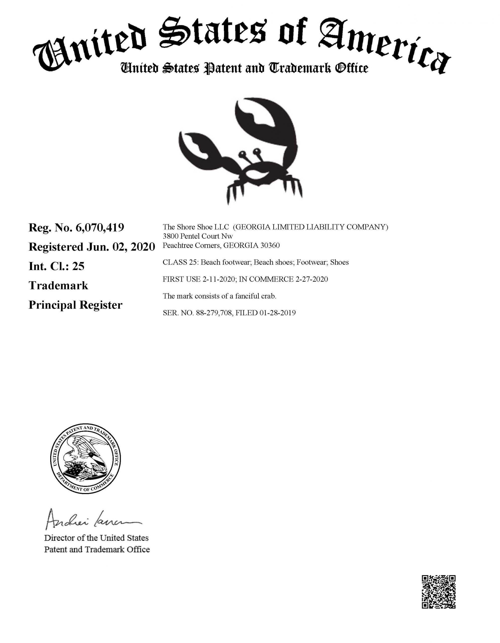 Registrations And marks The Stability Sandal 